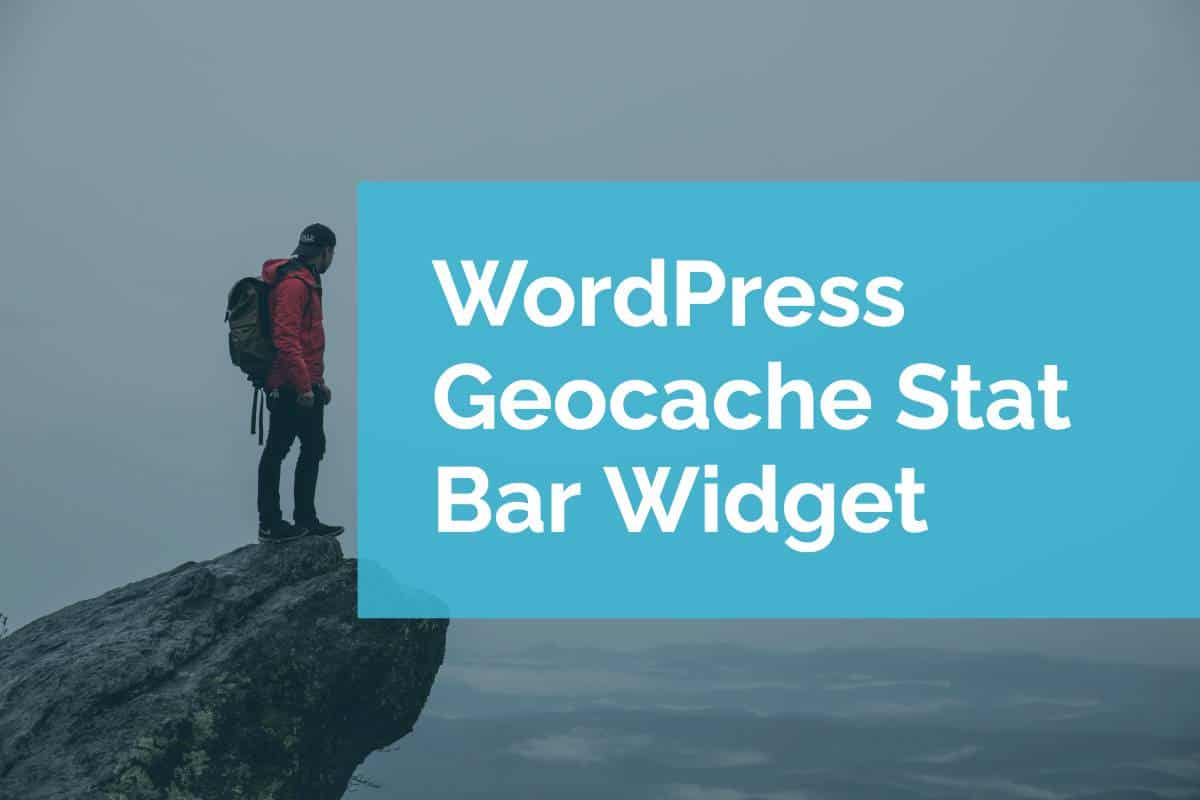 WordPress Geocache Stat Bar Widget - Pixel Jar